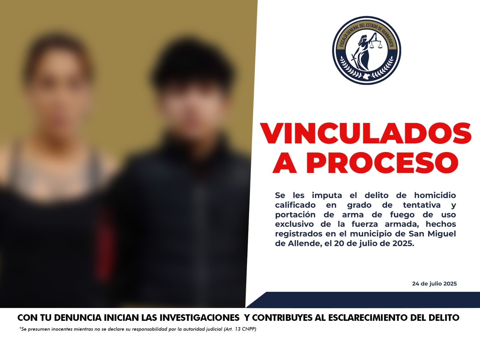 La Fiscalía General del Estado logra vinculación a proceso penal contra ...