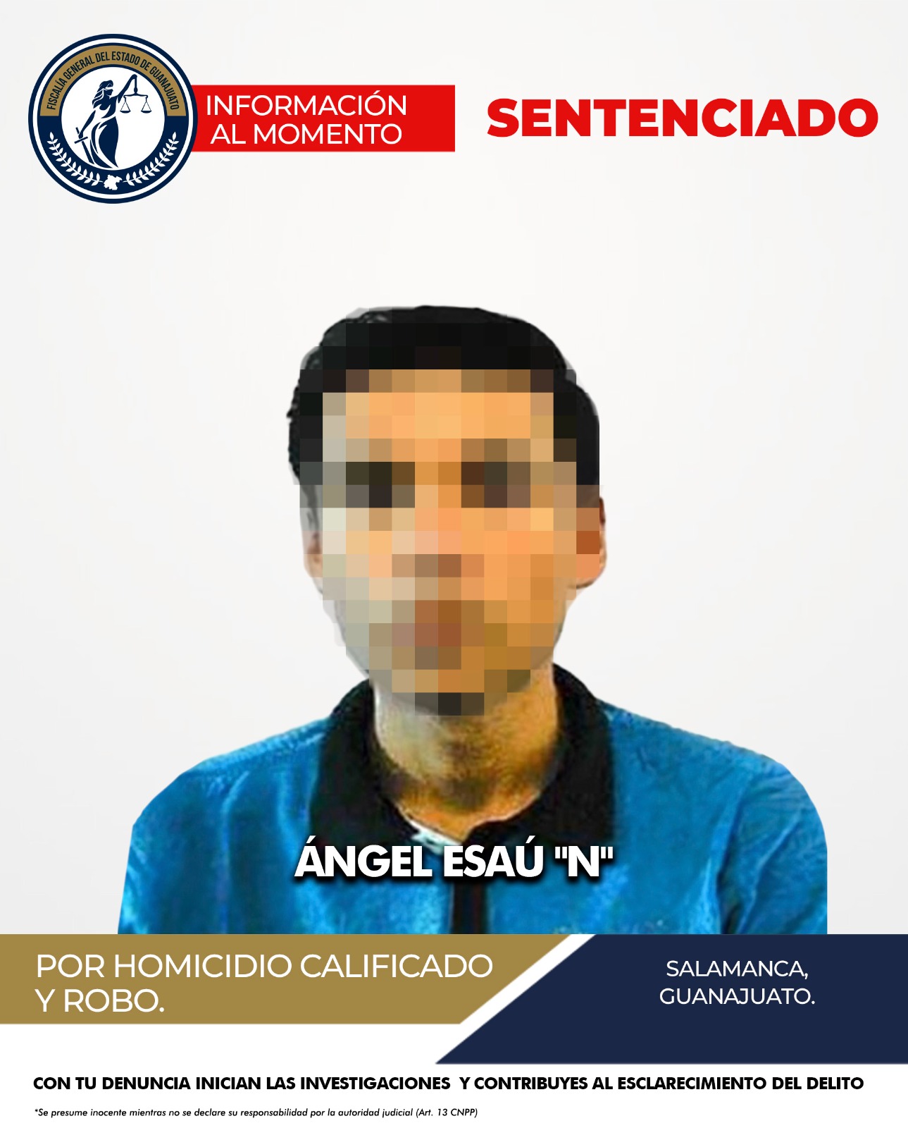 ÁNGEL ESAÚ “N” ES SENTENCIADO A CÁRCEL POR HOMICIDIO Y ROBO EN ...